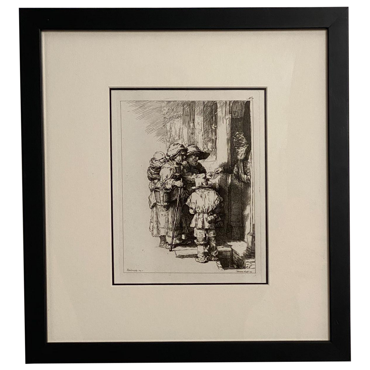 Late 18th Century Rembrandt Etching #7, by Francesco Novelli — Antique ...